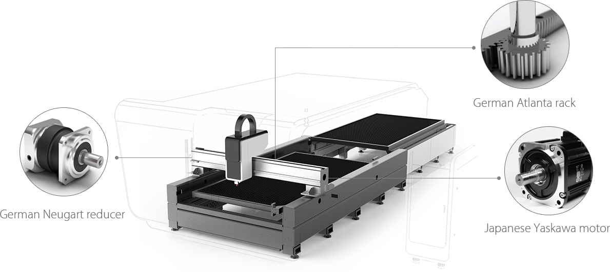 WHOLE COVER FIBER LASER CUTTING MACHINE from China manufacturer - eastrise